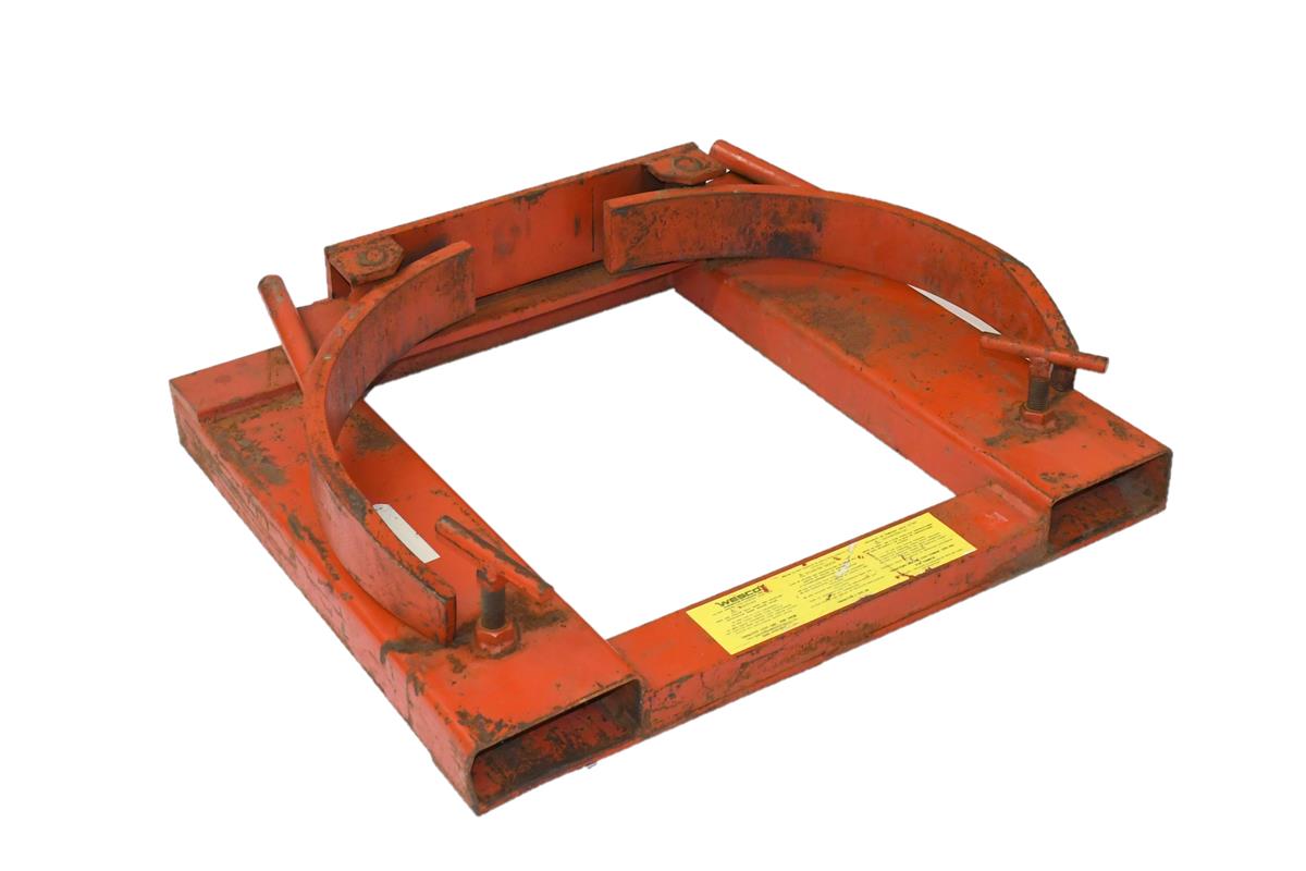 Wesco 55 Gallon Drum Grabber Forklift Attachment 1500 lb Weight Capacity
